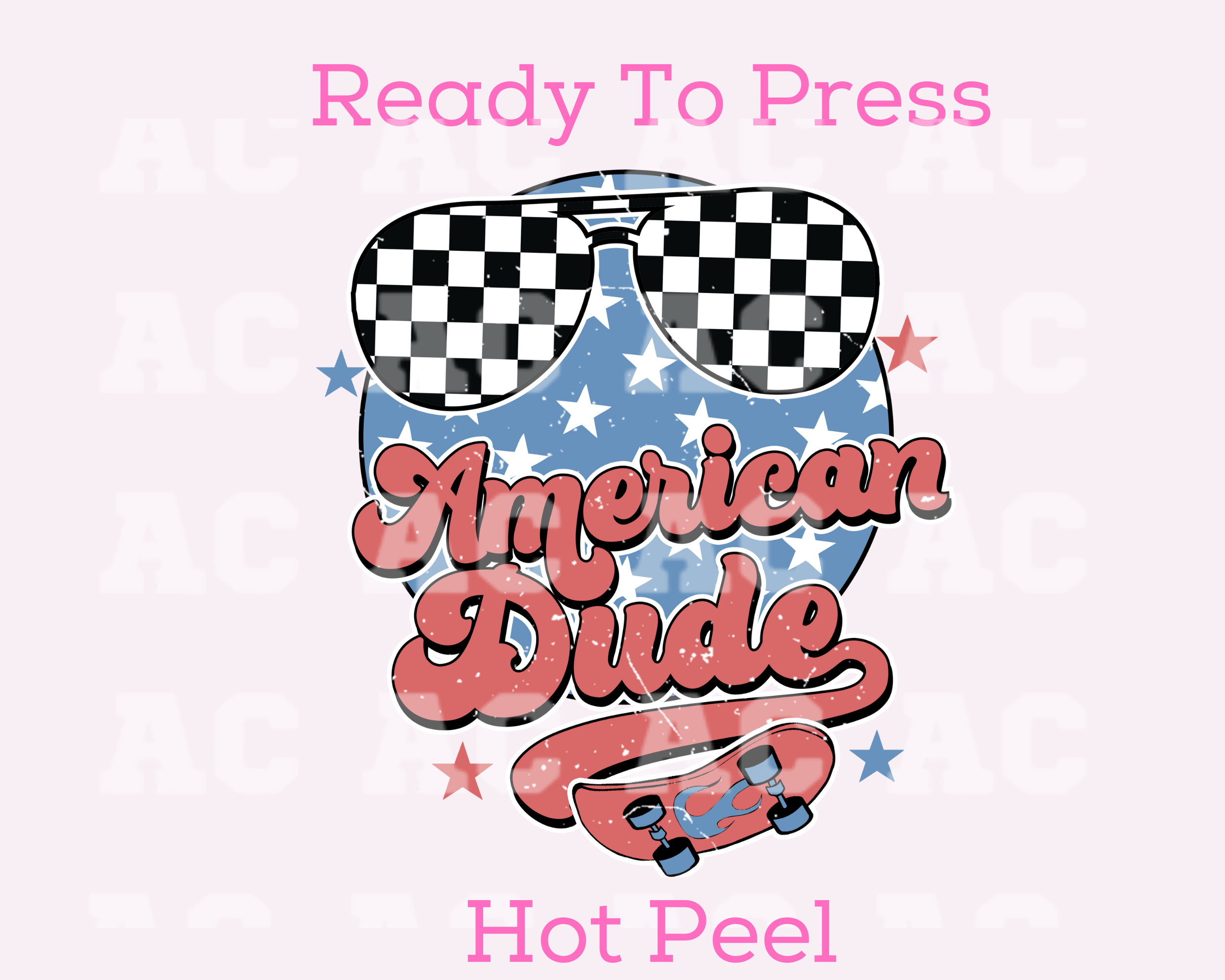 American Dude DTF TRANSFER or UV DTF STICKER – AlwaysBlanks