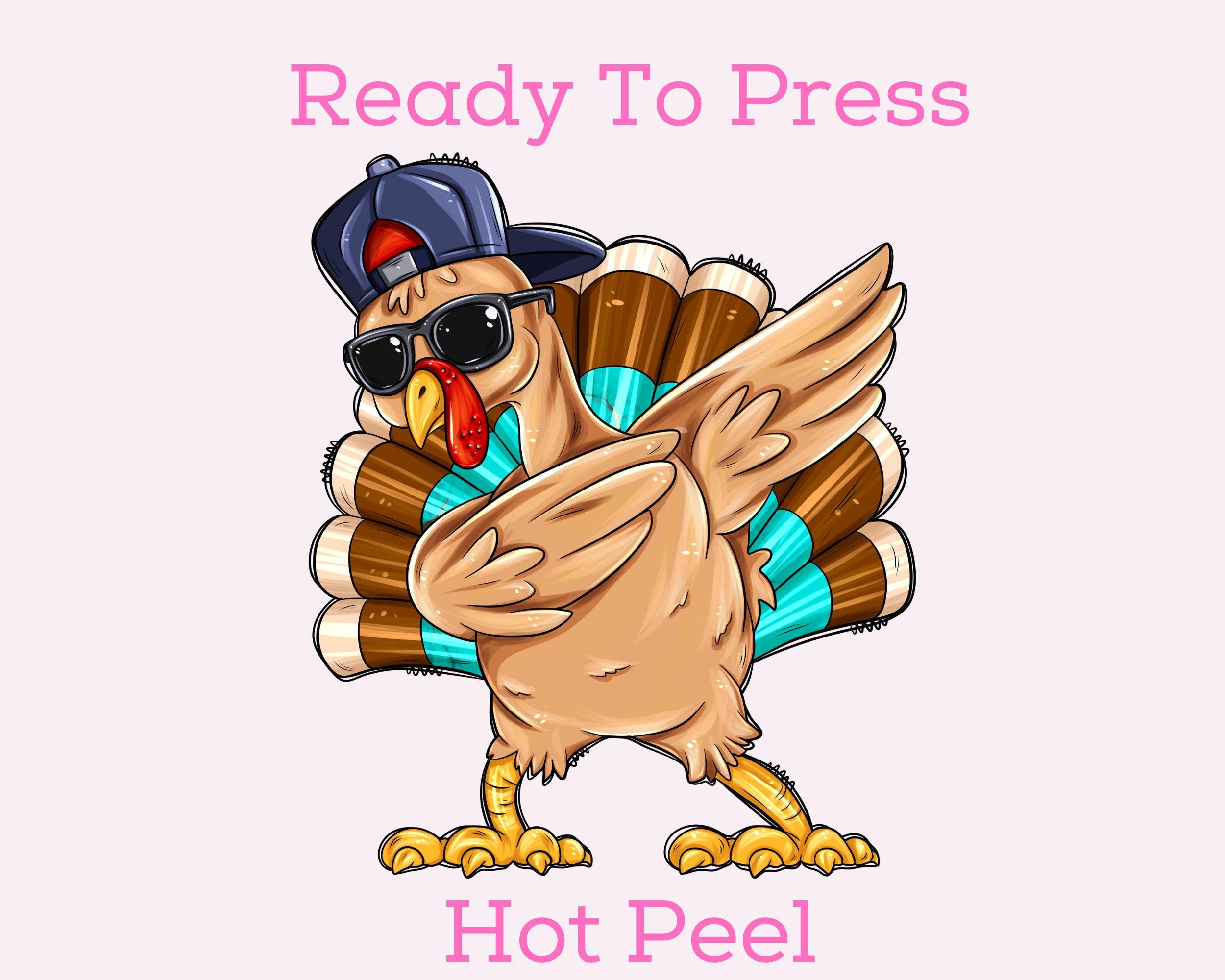 Dabbing Turkey DTF TRANSFER or UV DTF STICKER DECAL – AlwaysBlanks