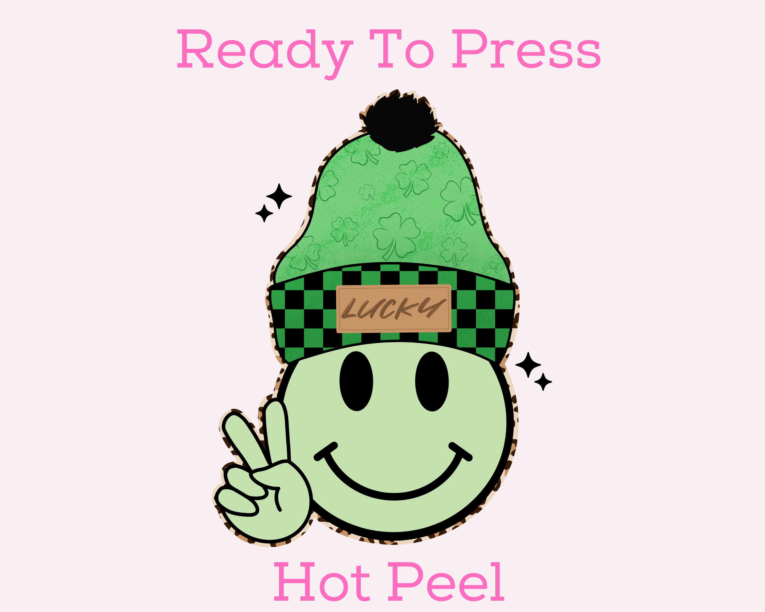 Lucky Beanie St. Patrick's Day DTF TRANSFER or UV DTF STICKER DECAL ...