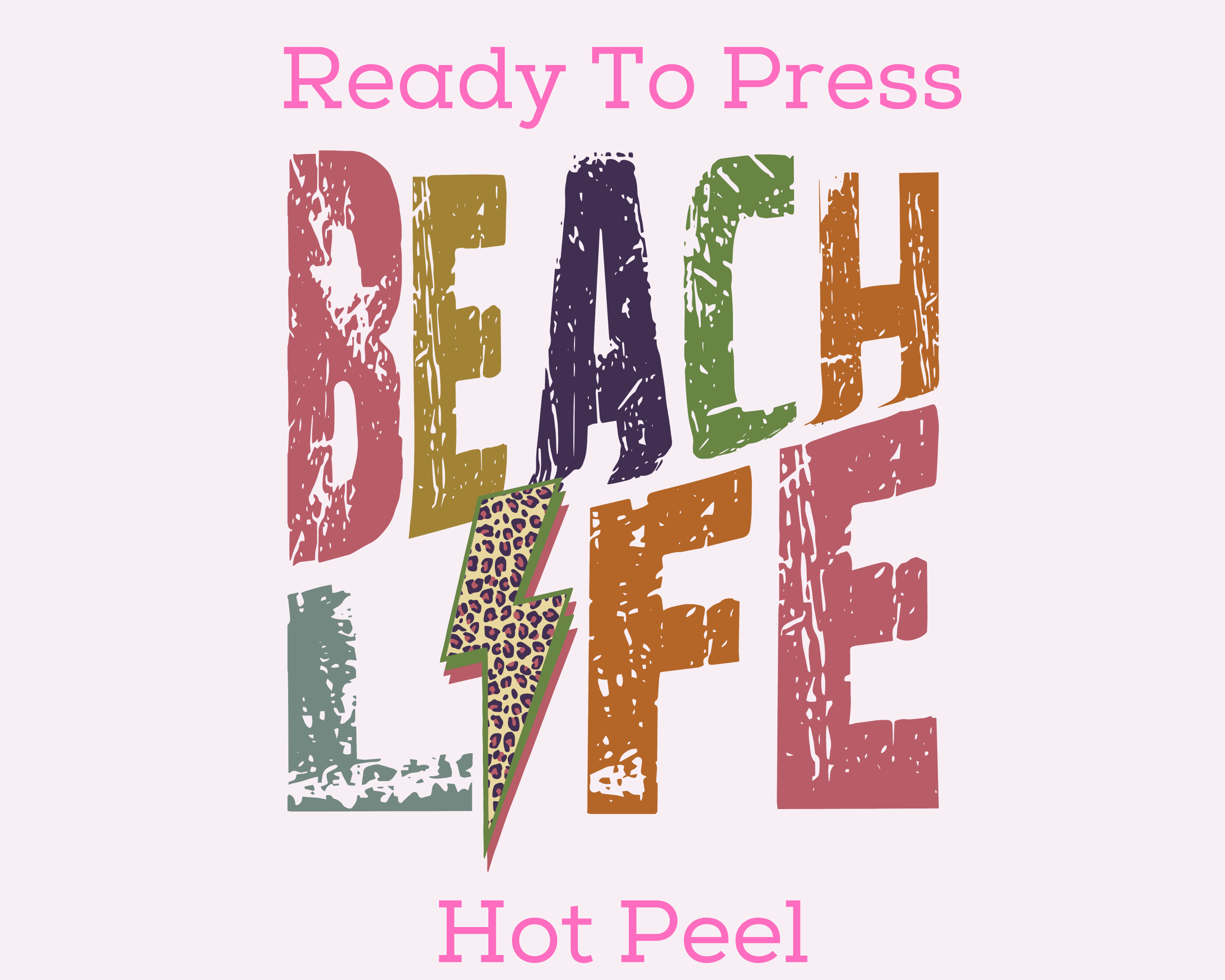 Beach Life Summer DTF TRANSFER or UV DTF STICKER – AlwaysBlanks