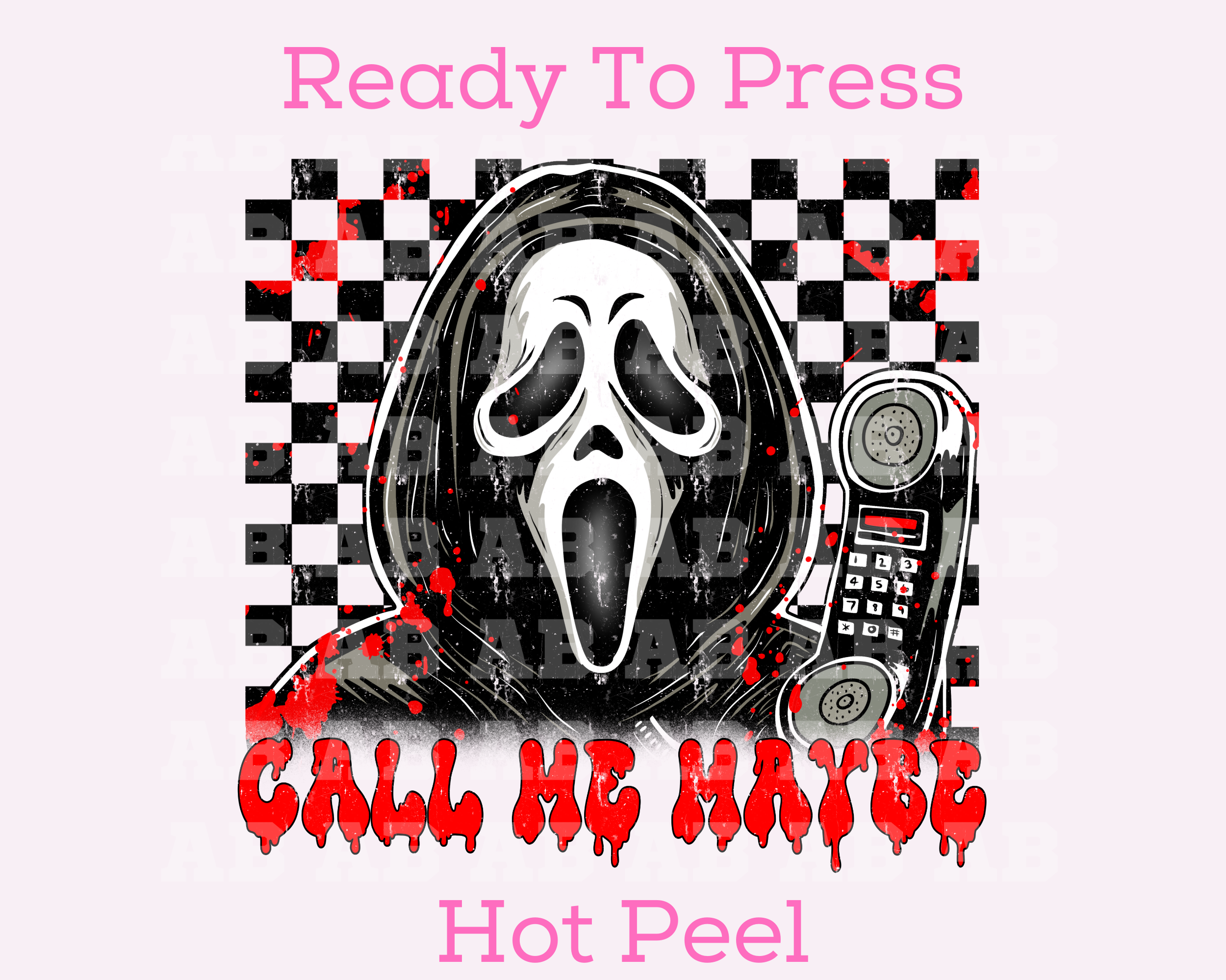 Ghostface Call Me Maybe Halloween DTF TRANSFER – AlwaysBlanks