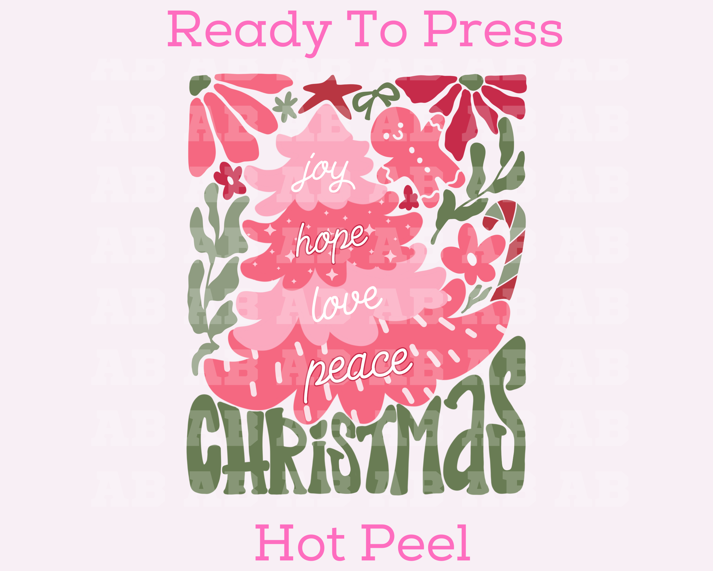 Deco Christmas Collage Christmas DTF TRANSFER – AlwaysBlanks