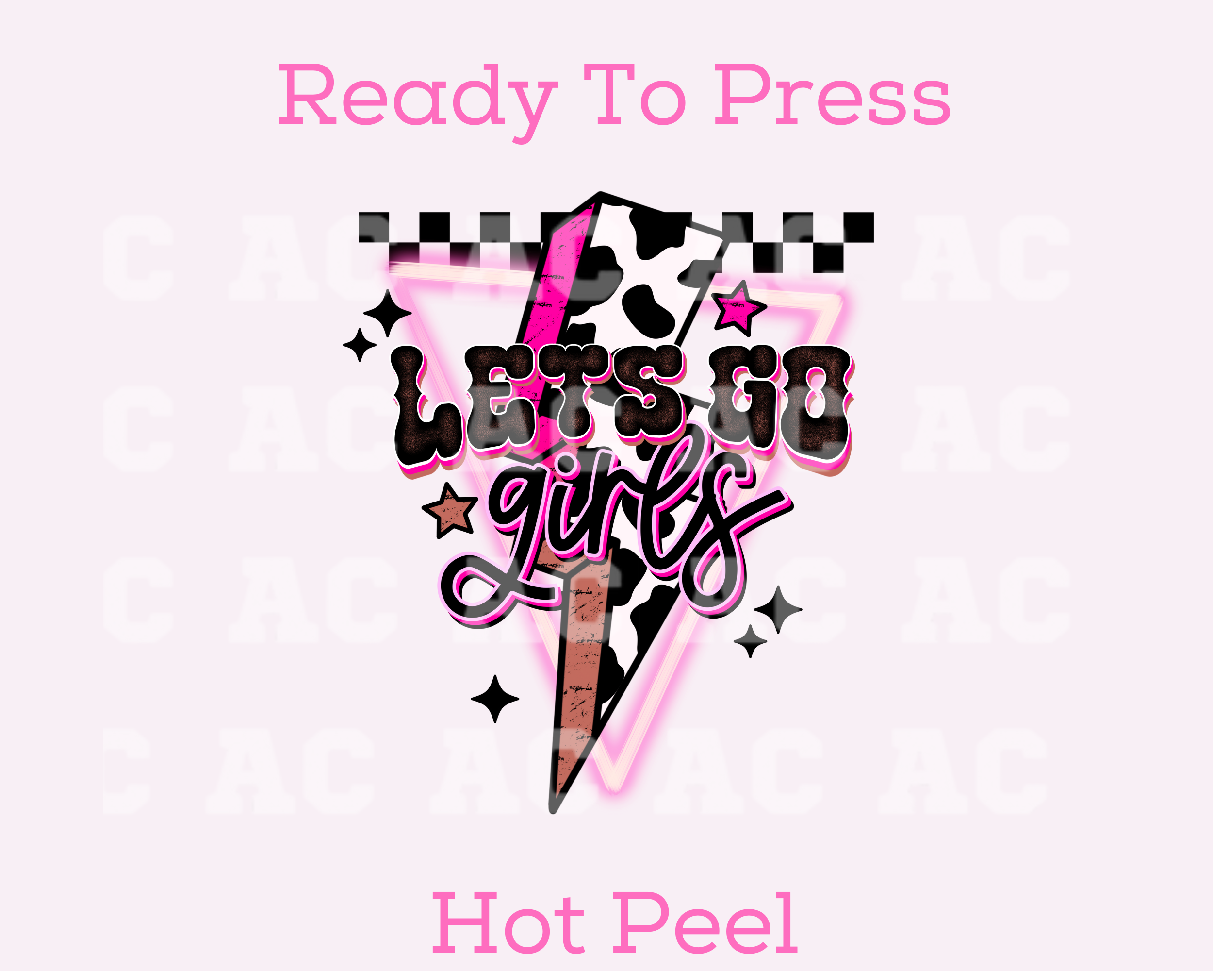 Let's Go Girls (Pink) DTF TRANSFER or UV DTF STICKER – AlwaysBlanks