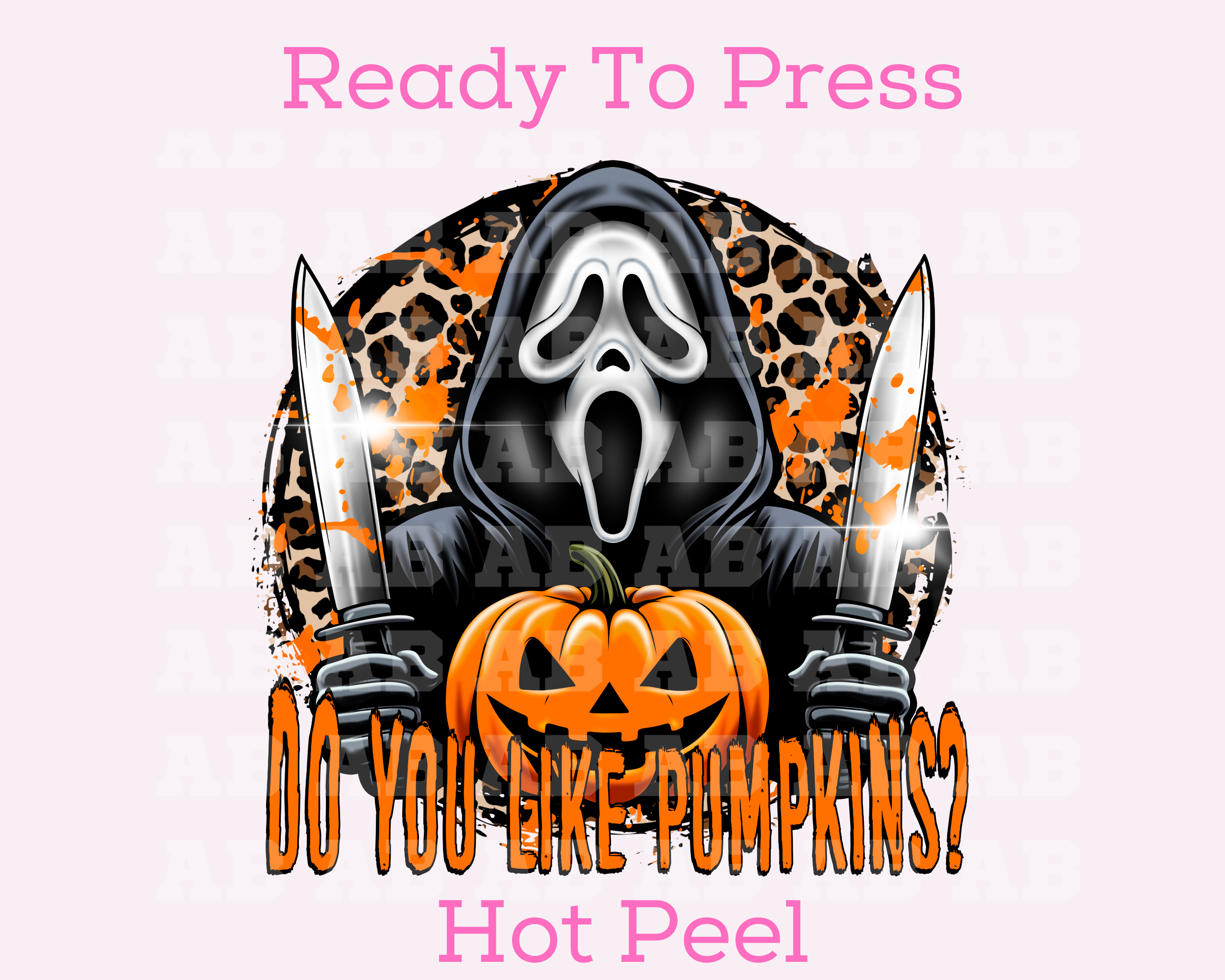 Ghostface, Do You Like Pumpkins? Halloween DTF TRANSFER or UV DTF STIC ...