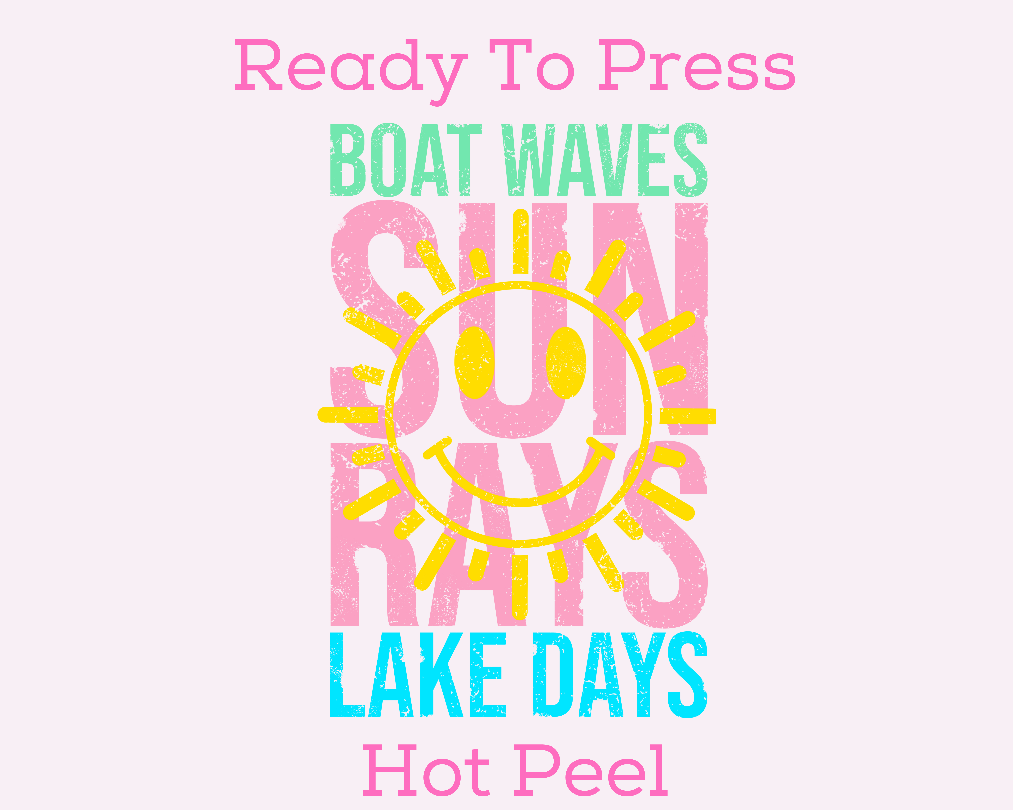Boat Days Sun Rays Summer DTF TRANSFER or UV DTF STICKER – AlwaysBlanks