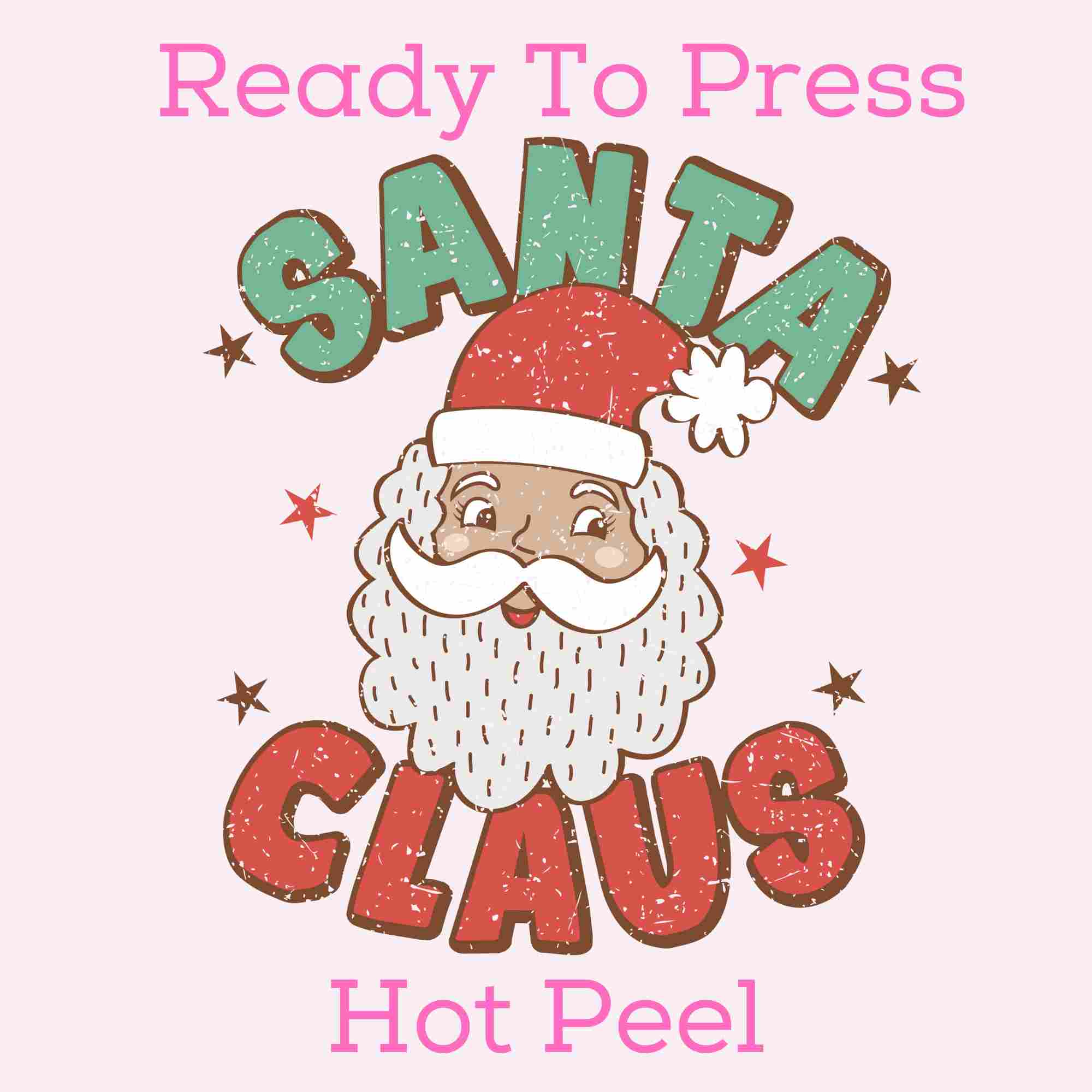 Retro Santa Claus DTF TRANSFER or UV DTF STICKER – AlwaysBlanks