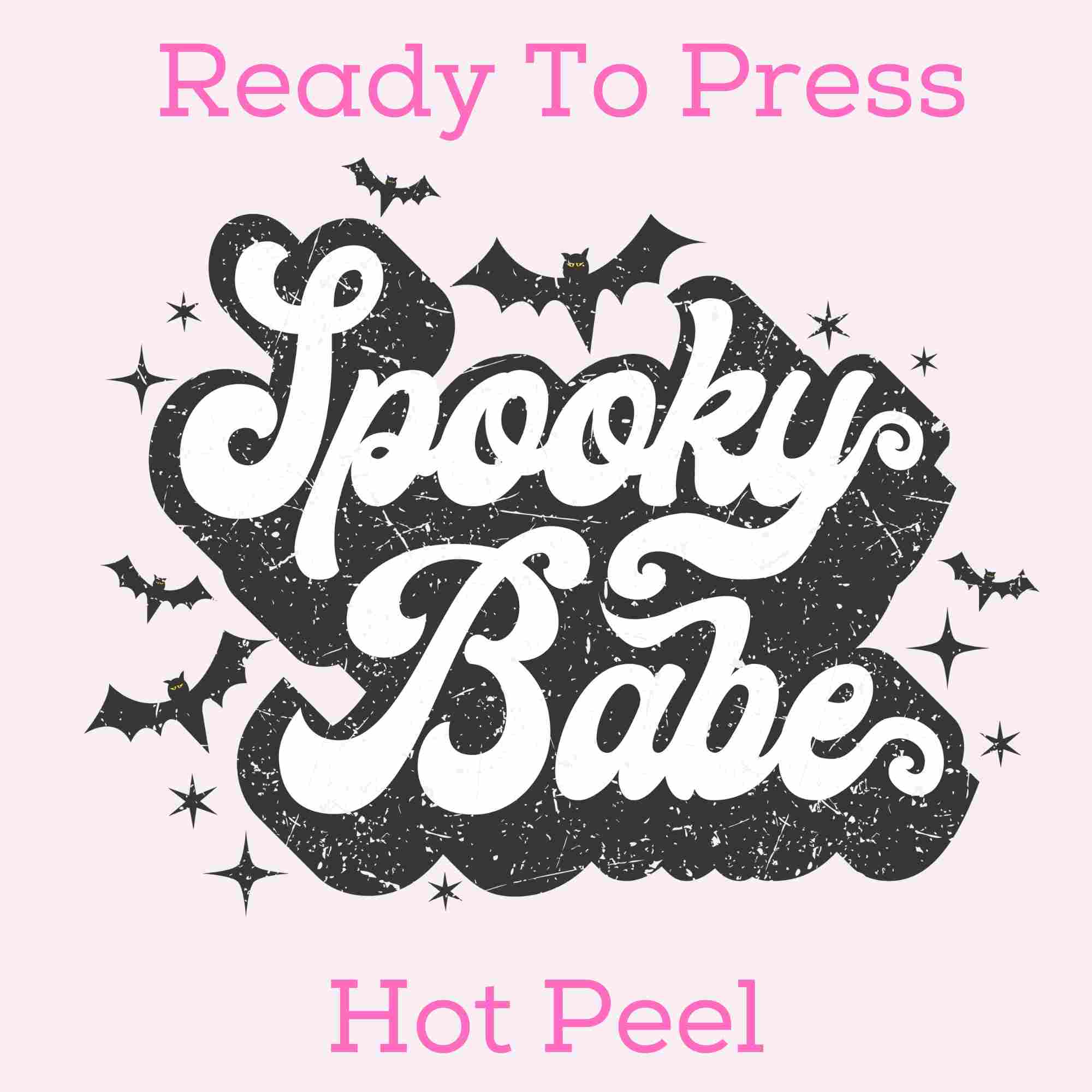 Spooky Babe (Bats) DTF TRANSFER – AlwaysBlanks
