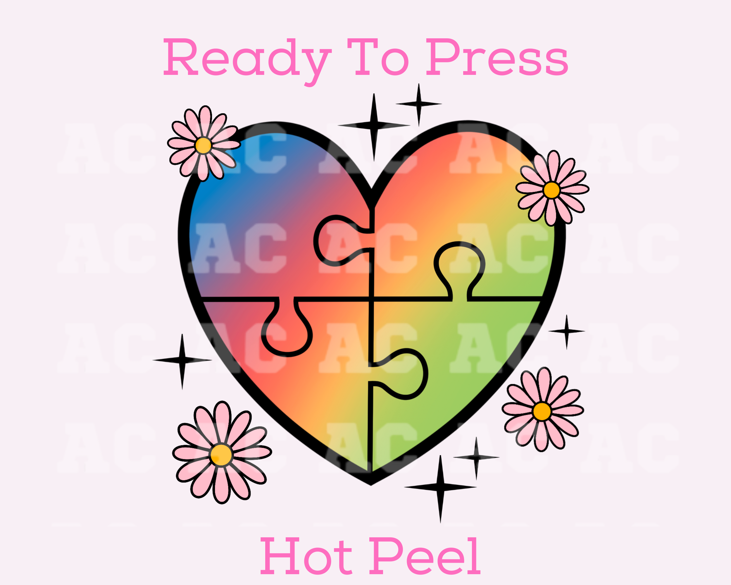 Autism Heart (Tie Dye) DTF TRANSFER or Uv Dtf Sticker – AlwaysBlanks