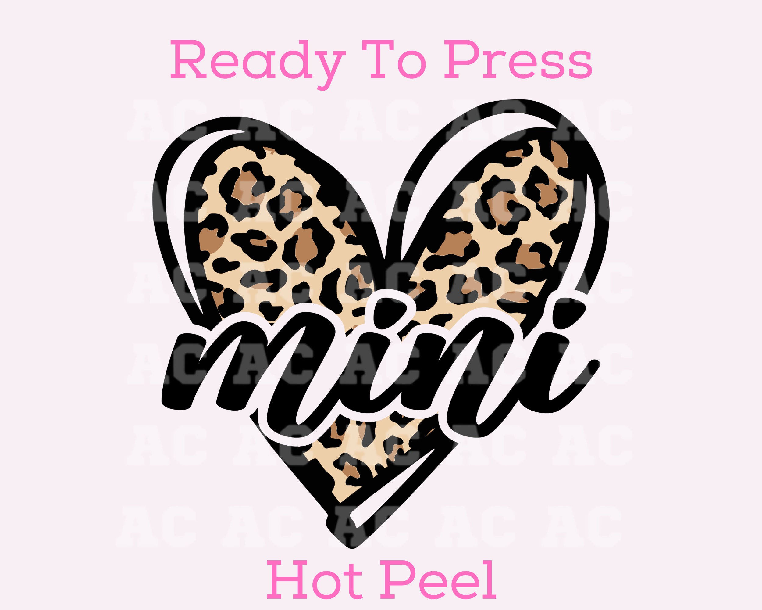 Leopard Mini Heart DTF TRANSFER or UV DTF STICKER DECAL – AlwaysBlanks